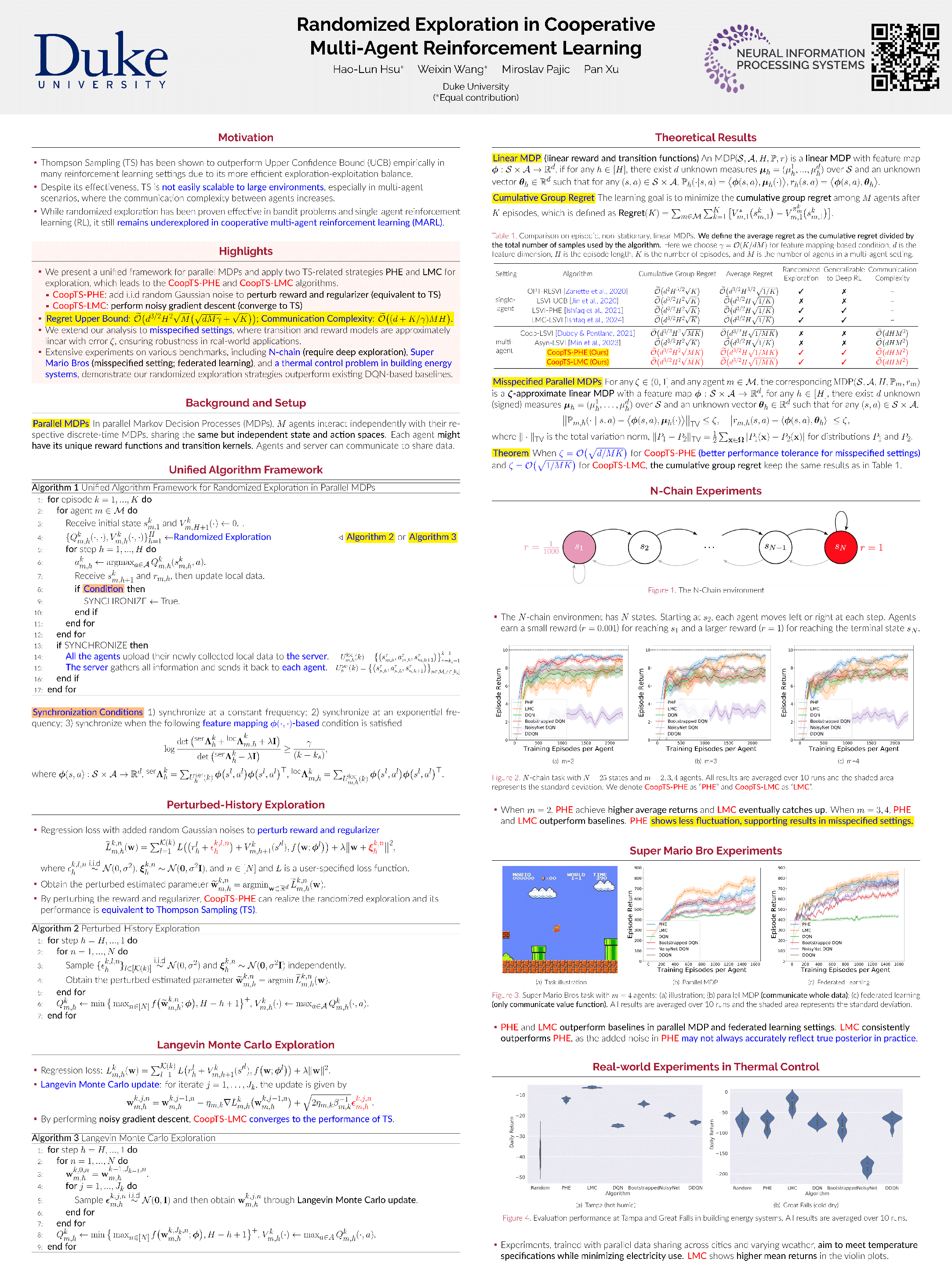 NeurIPS Poster Randomized Exploration in Cooperative Multi-Agent Reinforcement Learning